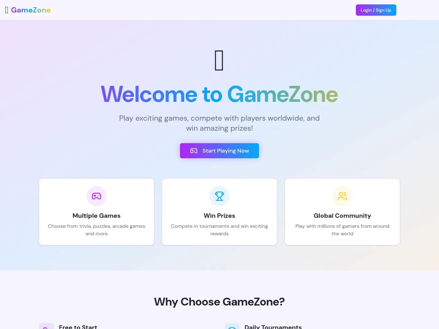 Winzo-Style Gaming Platform