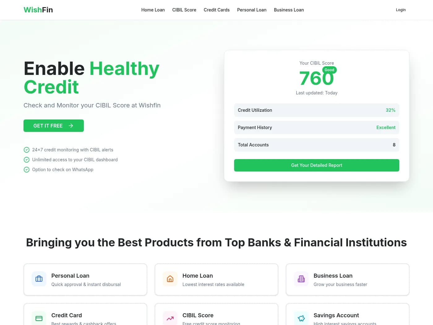 WishFin Personal Finance Management Platform
