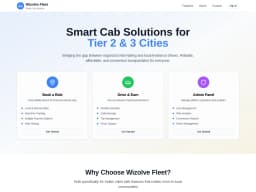 Wizolve Fleet: Unified Cab Service Platform for Tier 2/3 & Metro Cities