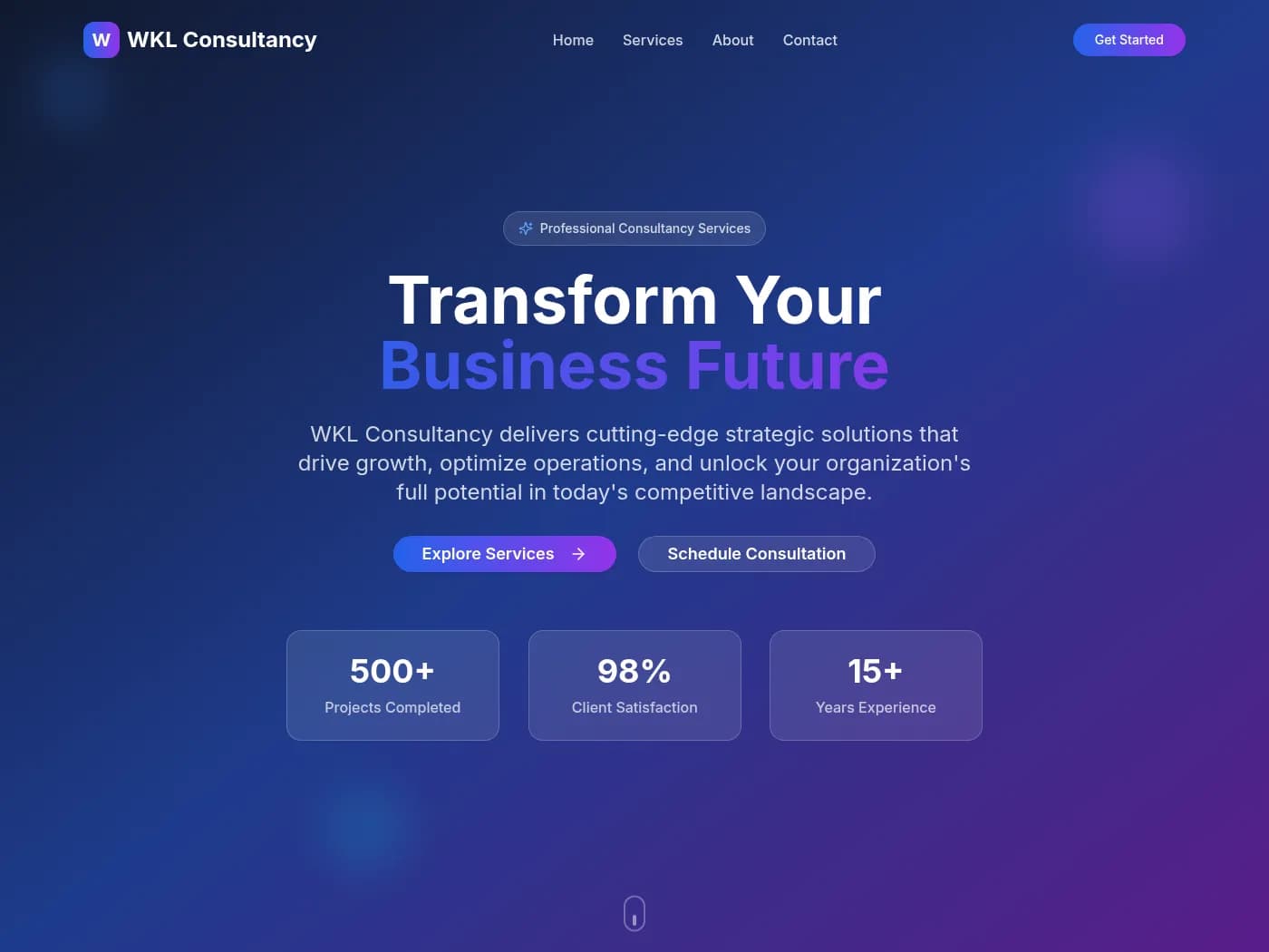 WKL Consultancy Professional Website