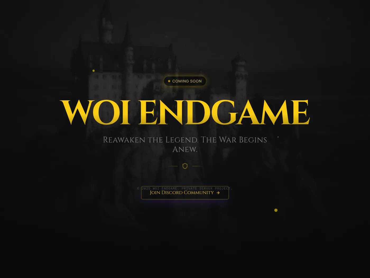 WOI Endgame Fantasy MMO Game Site