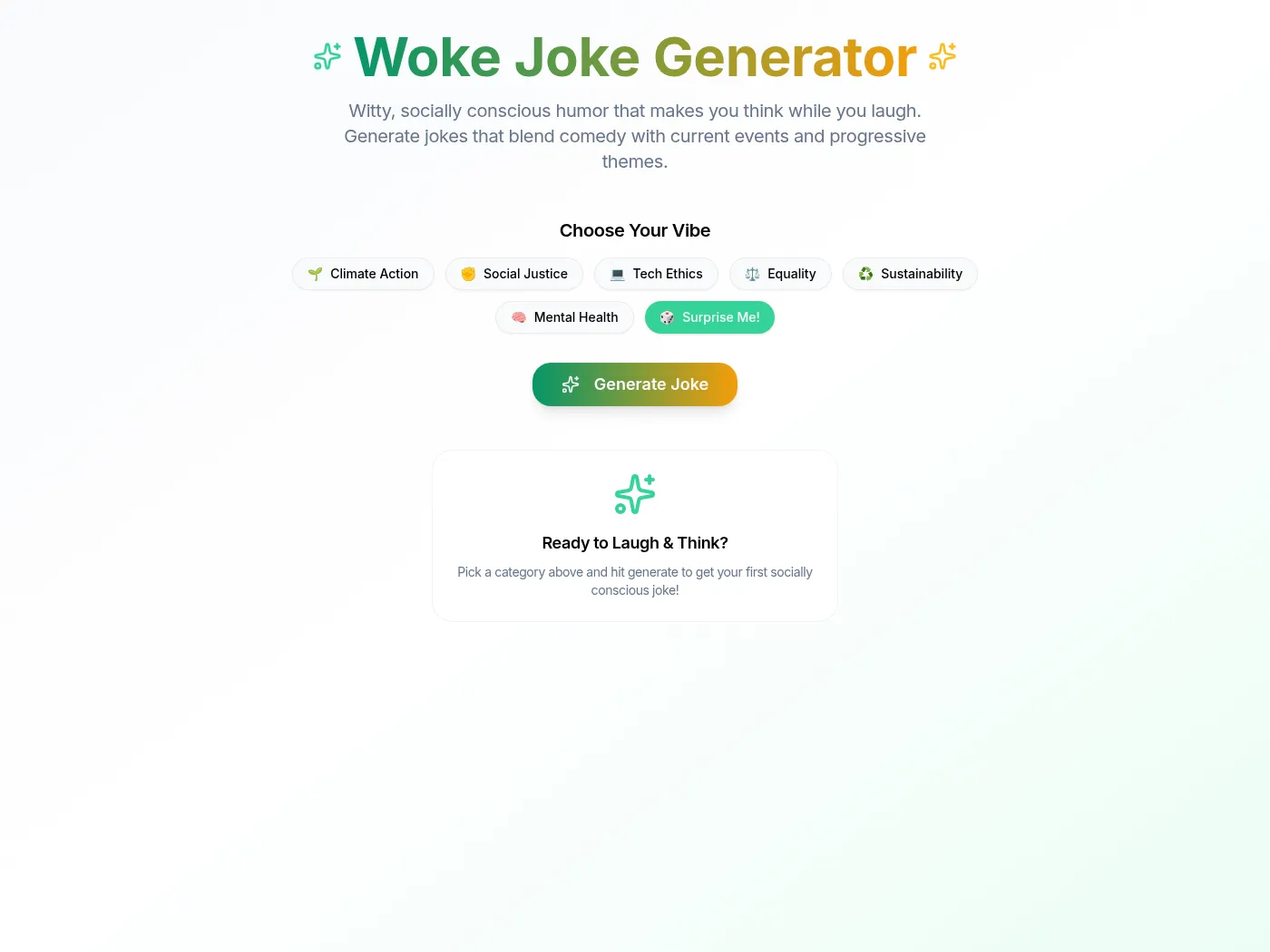Woke Joke Generator