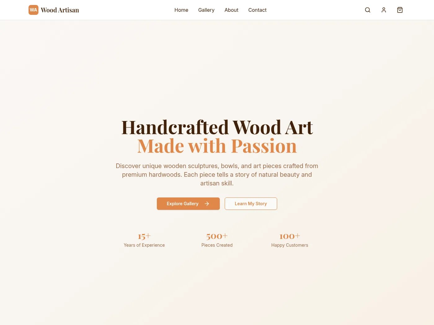 Wood Art Showcase & Online Store