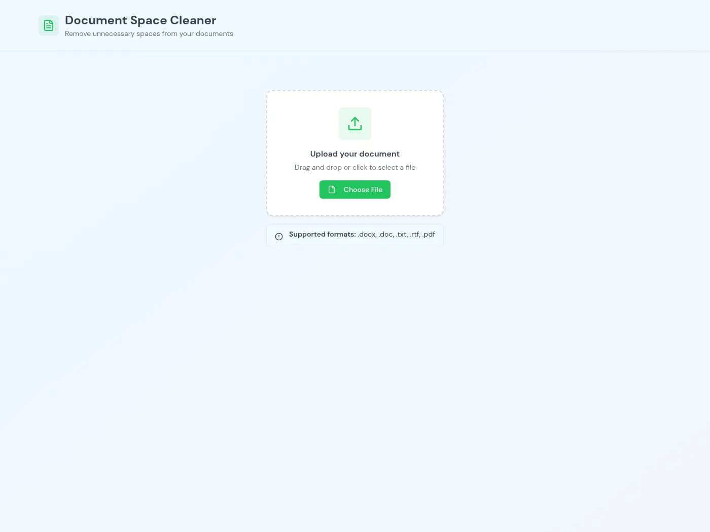 Word Document Space Cleaner