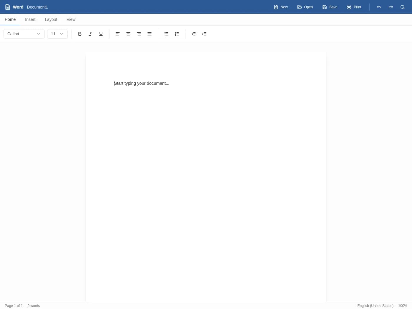 Word Editor Clone