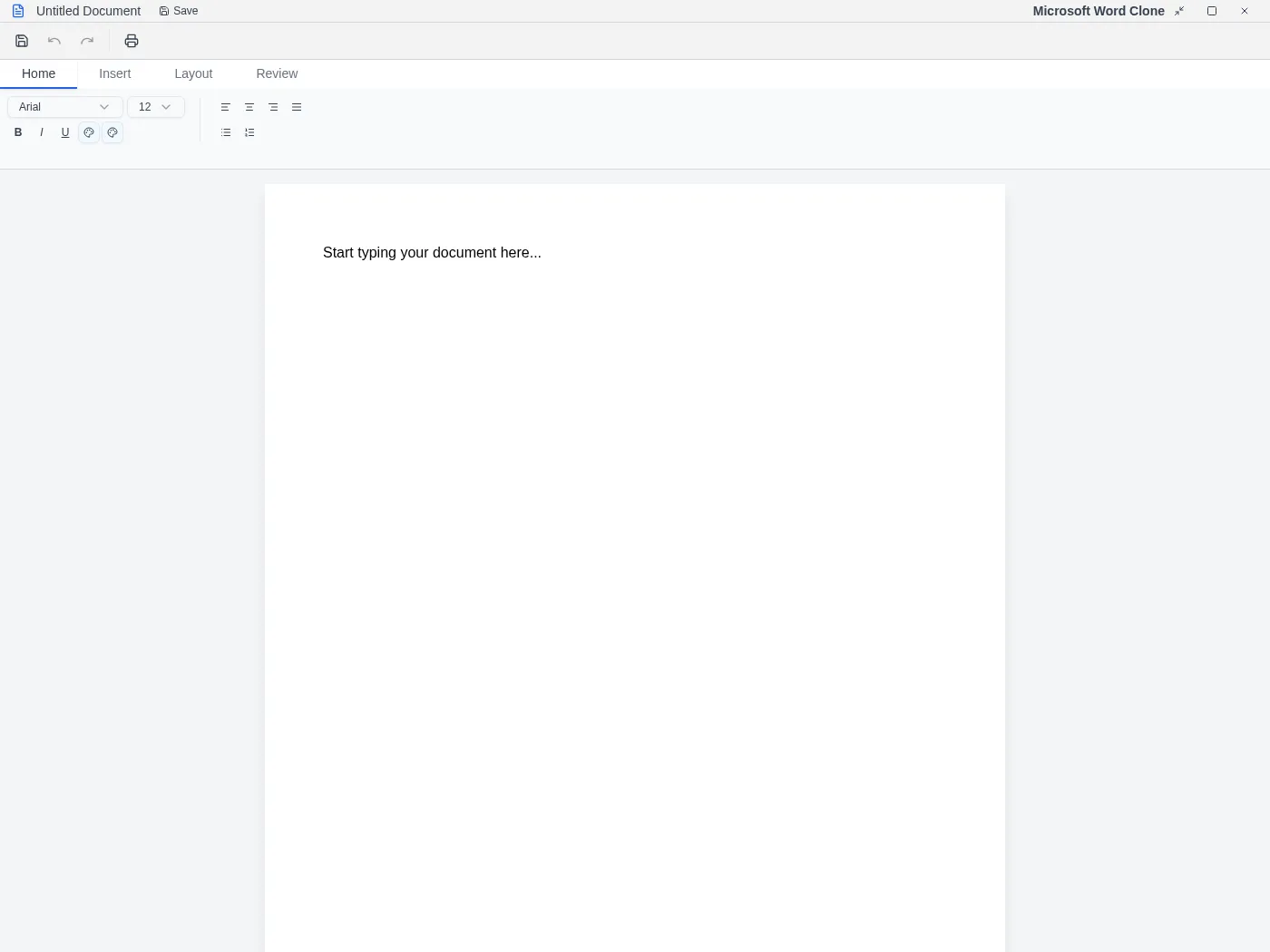 WordClone - Collaborative Online Word Processor