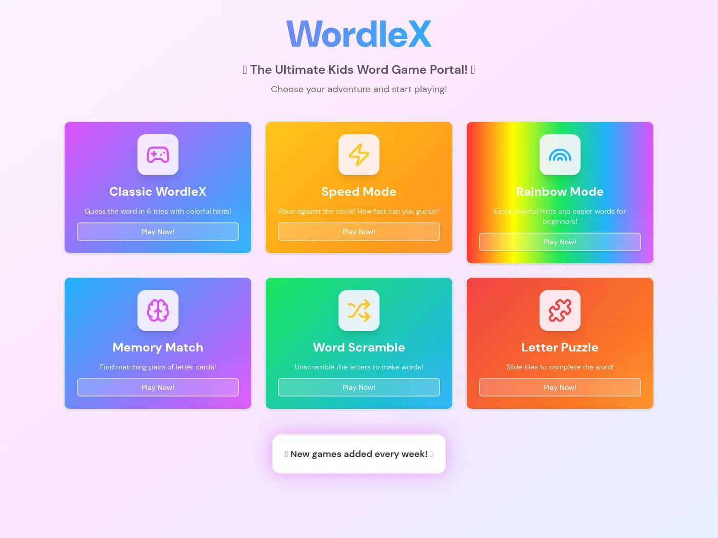WordleX: The Ultimate Kids Word Game Portal