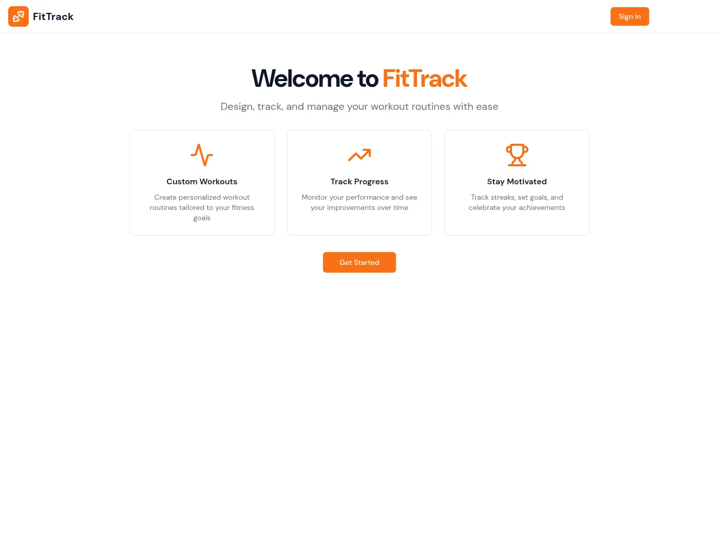 Workout Tracker Web App