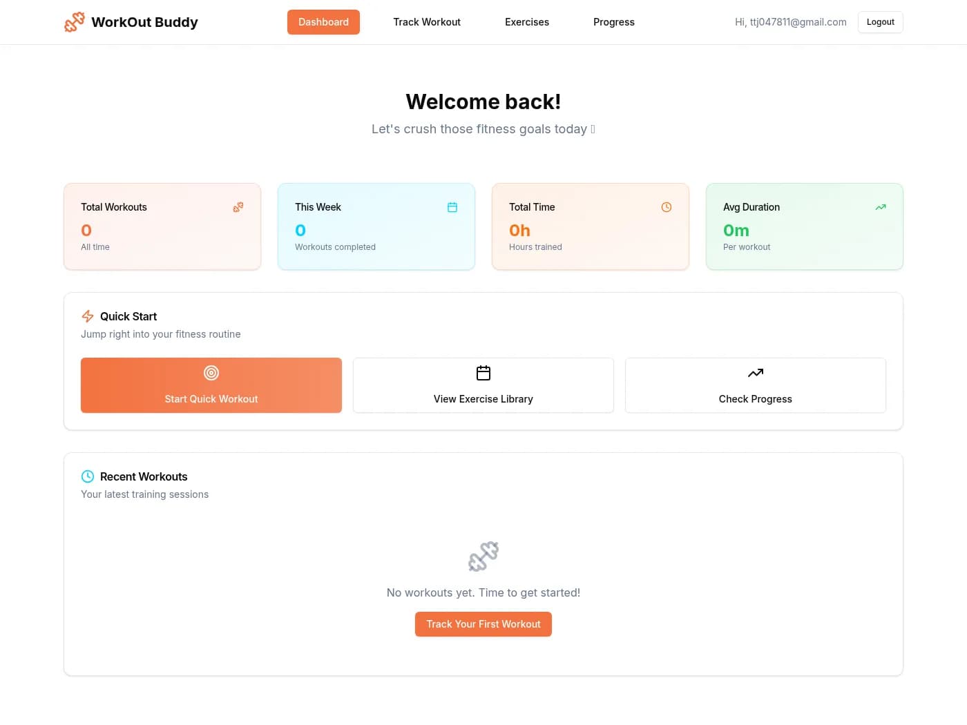 WorkOut Buddy: Personal Fitness Companion App