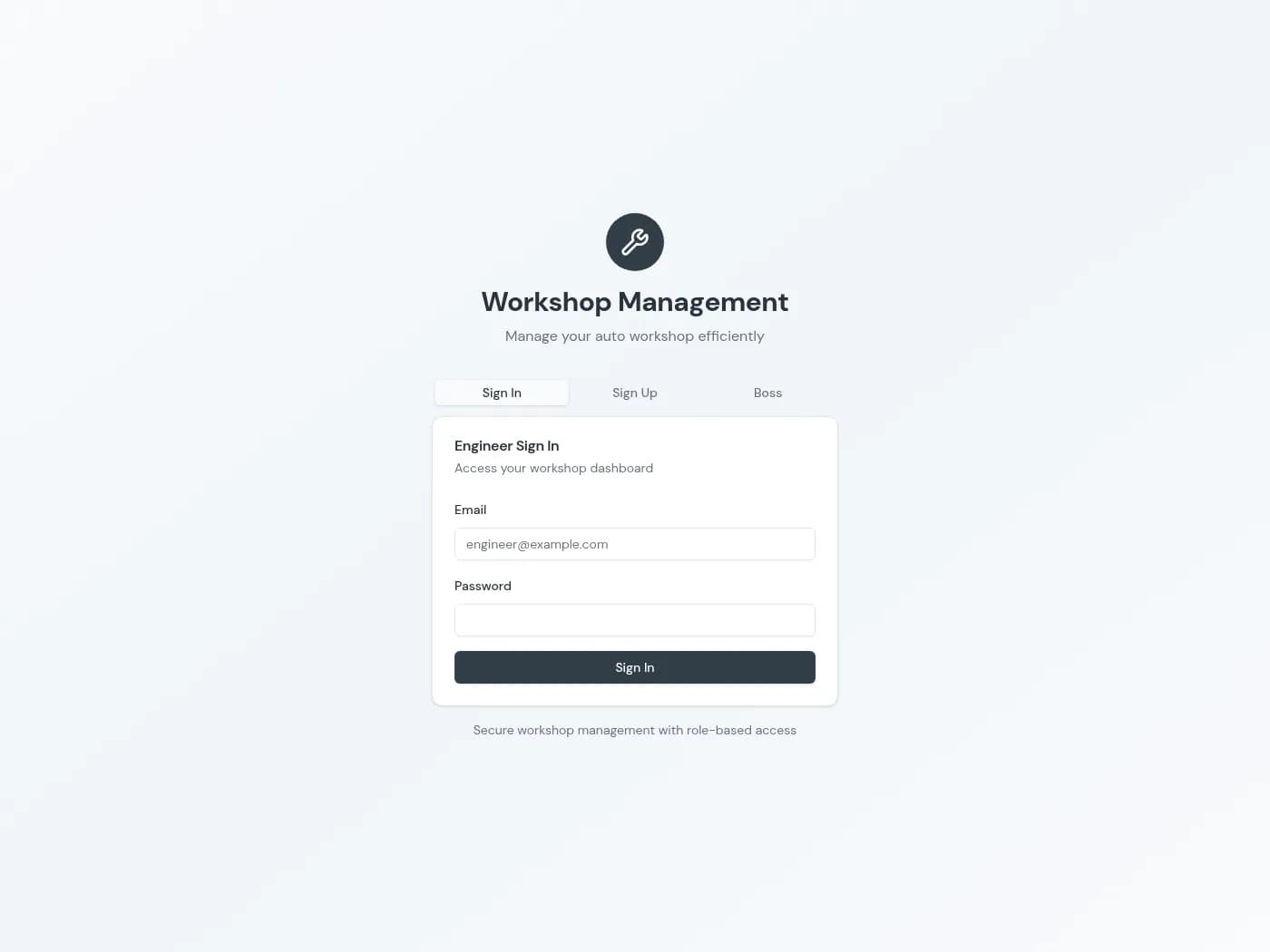 Auto Workshop Management & Real-Time Tracking System