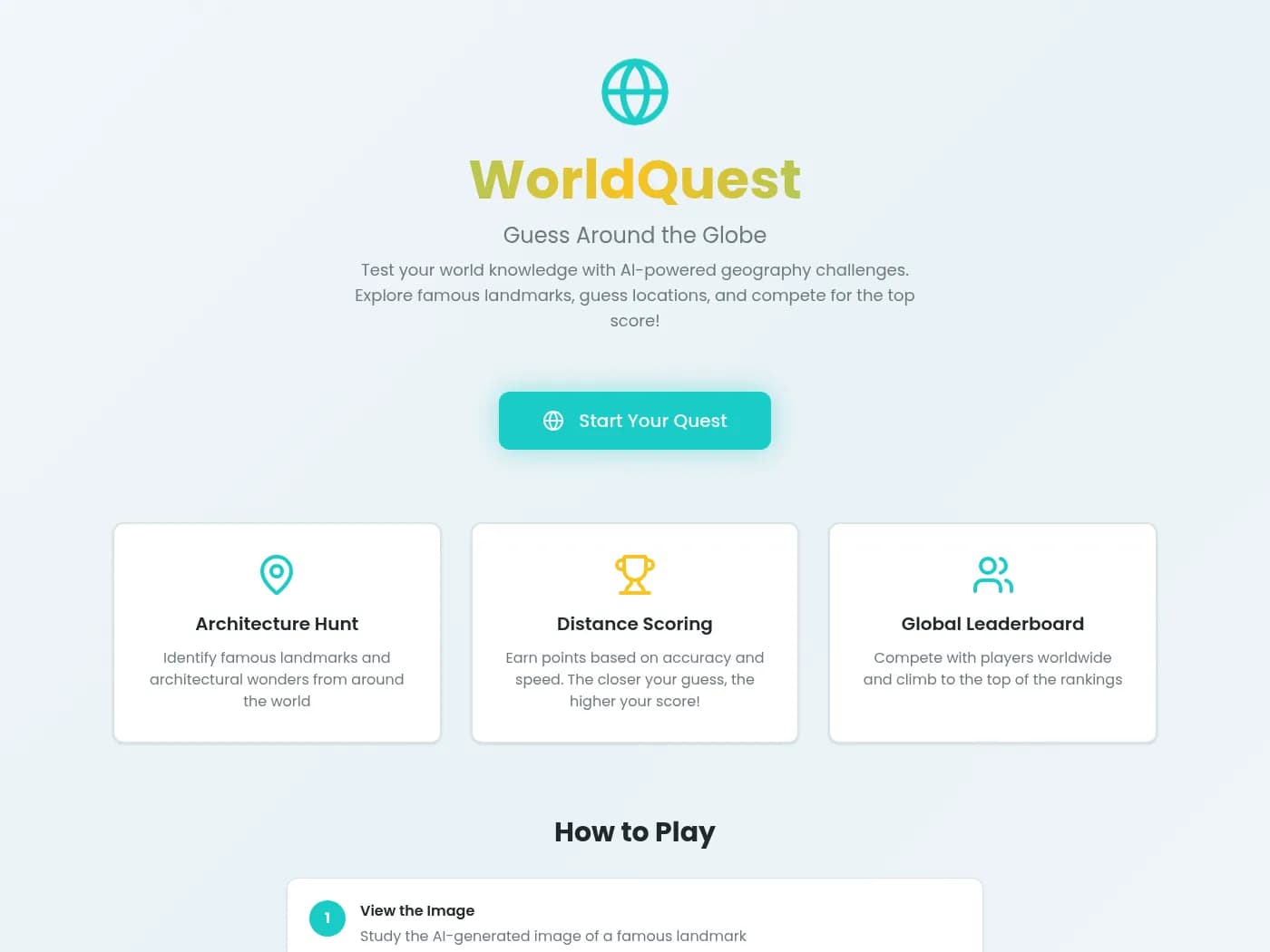 WorldQuest: Multiplayer AI Geography Guessing Game