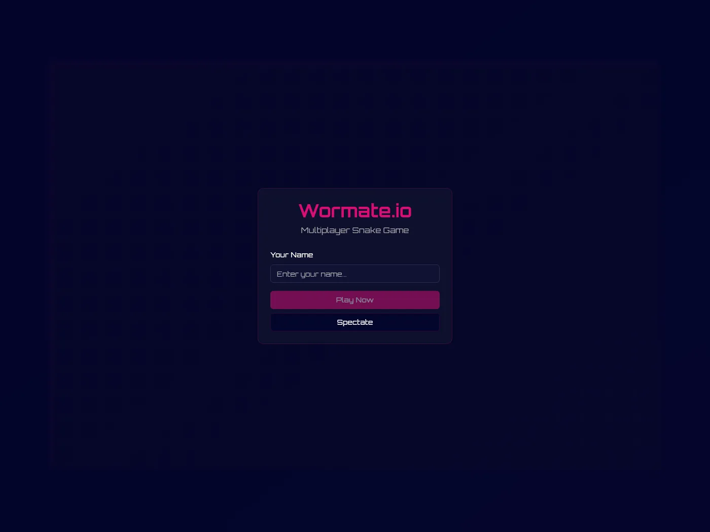 Wormate.io Clone Game