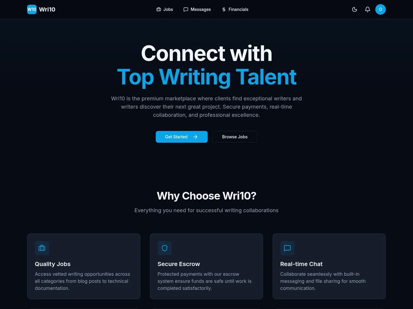 Wri10: Professional Online Writing Job Marketplace