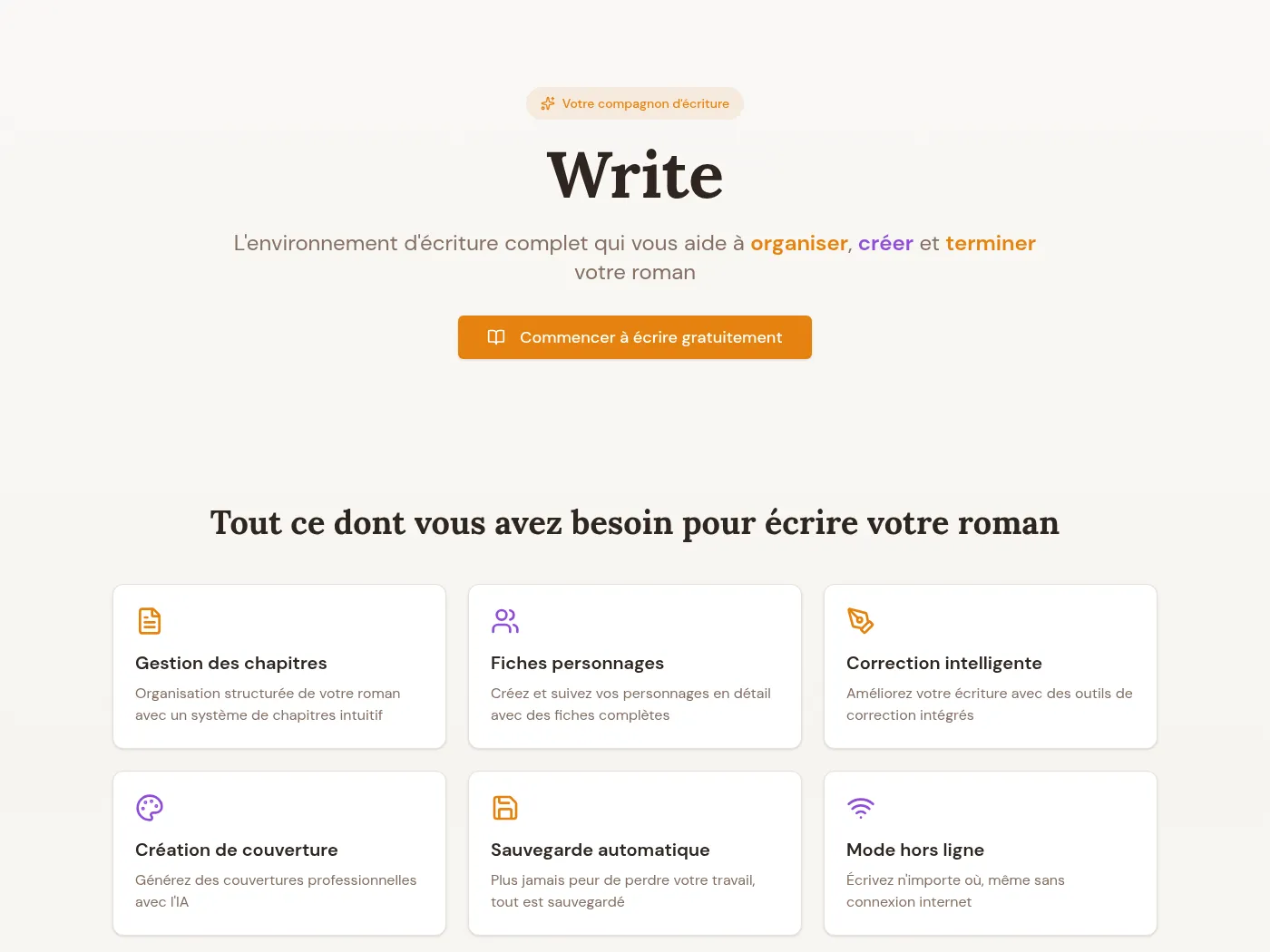 Write Novel Workspace