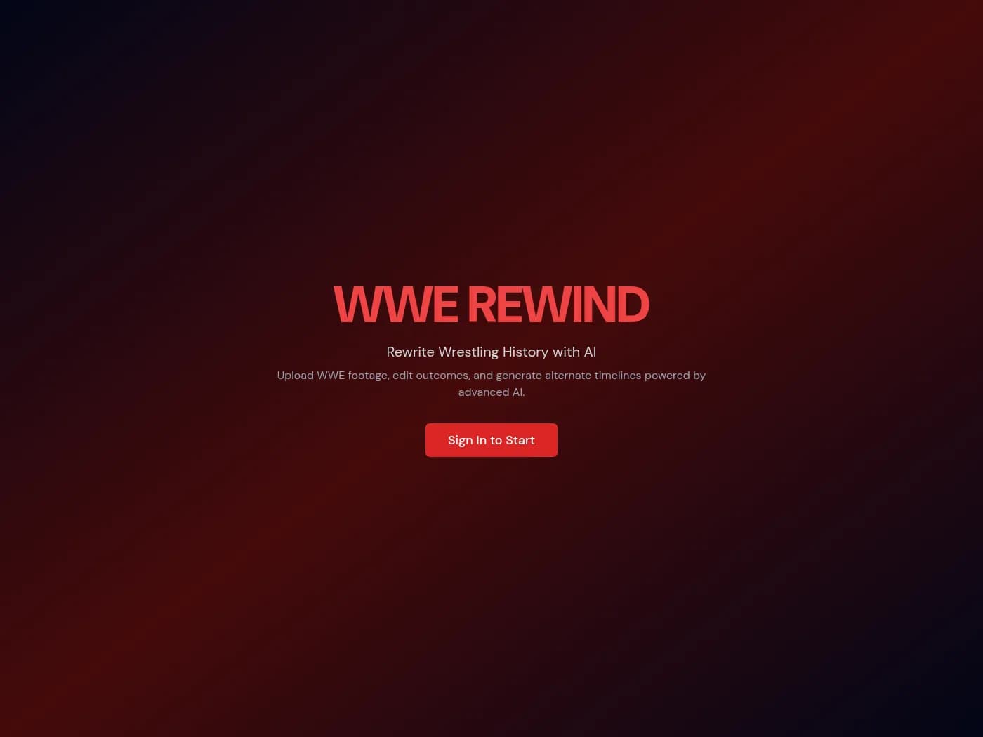 WWE Rewind: AI-Powered Alternate Wrestling Timeline Generator