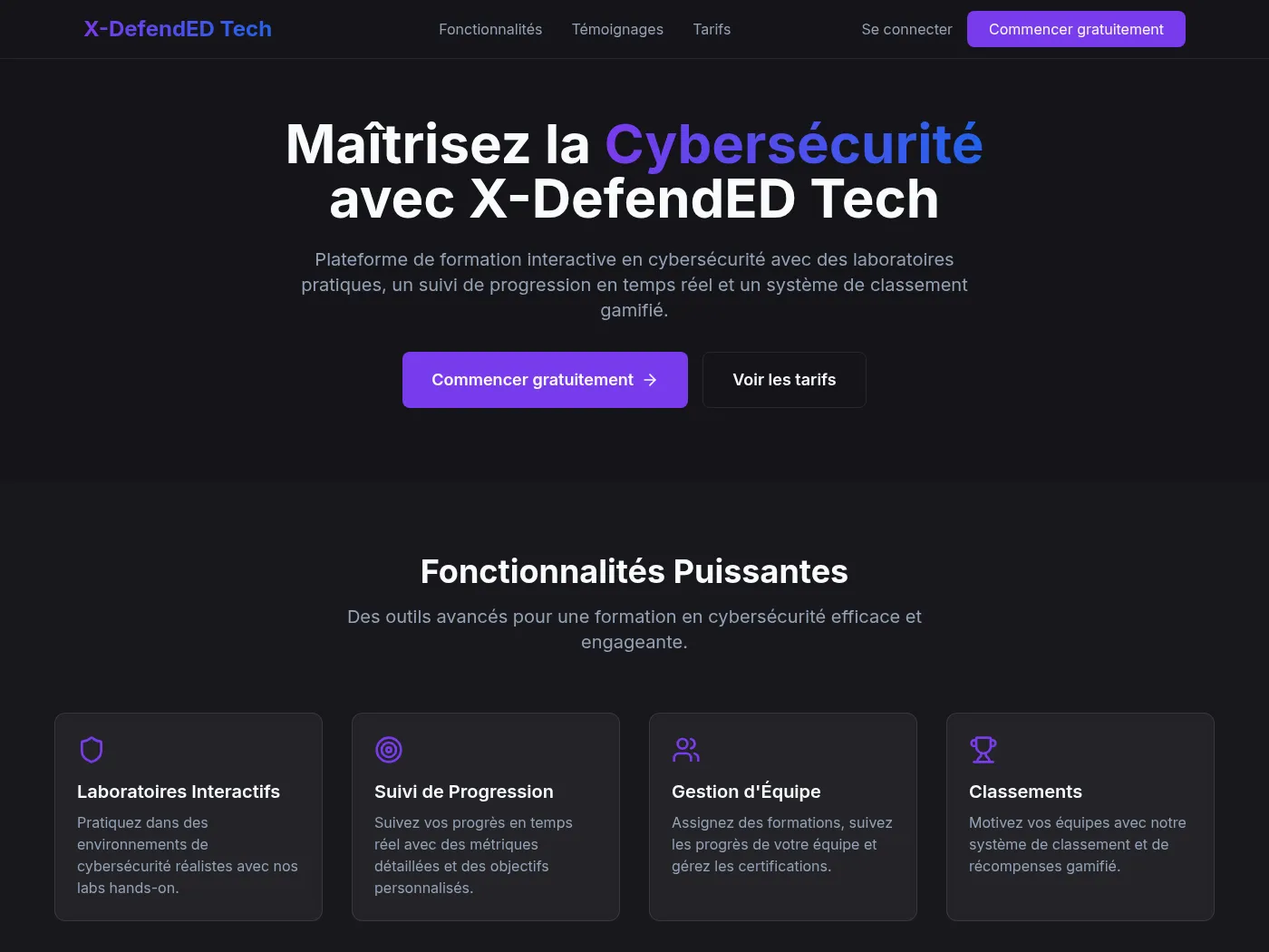 X-DefendED Tech SaaS Frontend