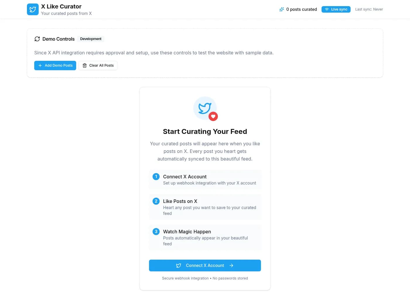 X Like-to-Website Syncer