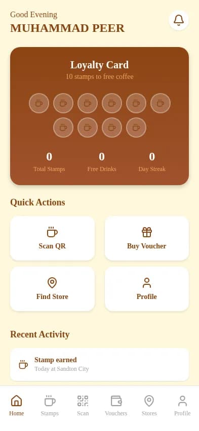 Xpresso Café Loyalty MVP App Blueprint