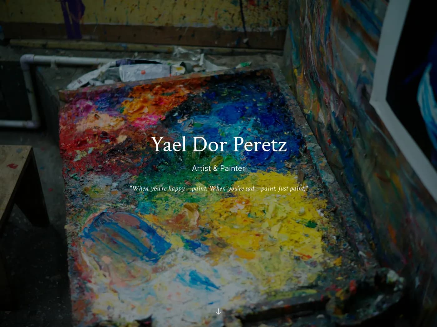 Yael Dor Peretz – Minimalist Artist Portfolio Website