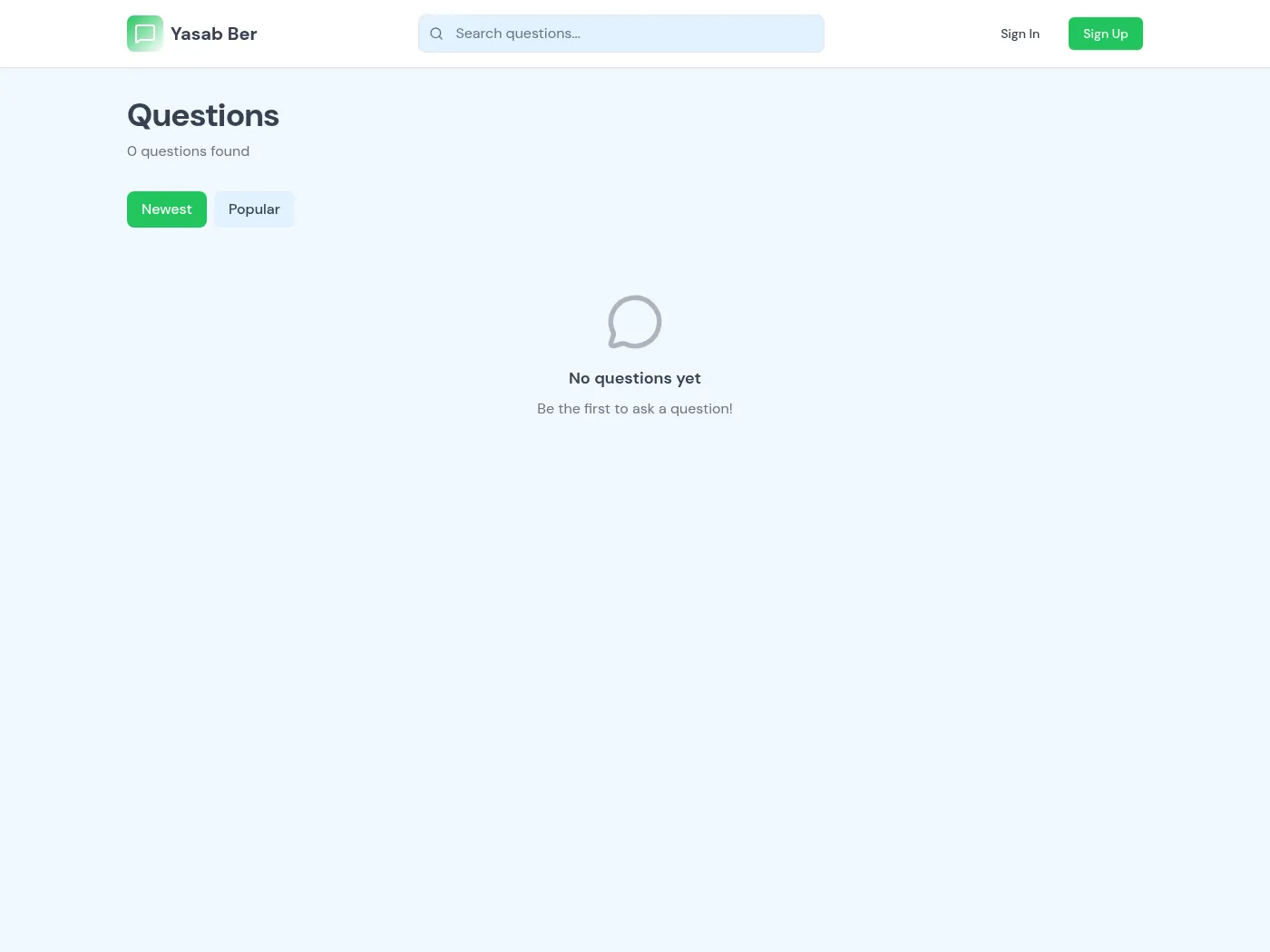Yasab Ber - Q&A Platform