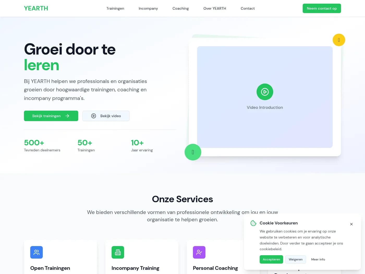 Yearth E-commerce Web Clone