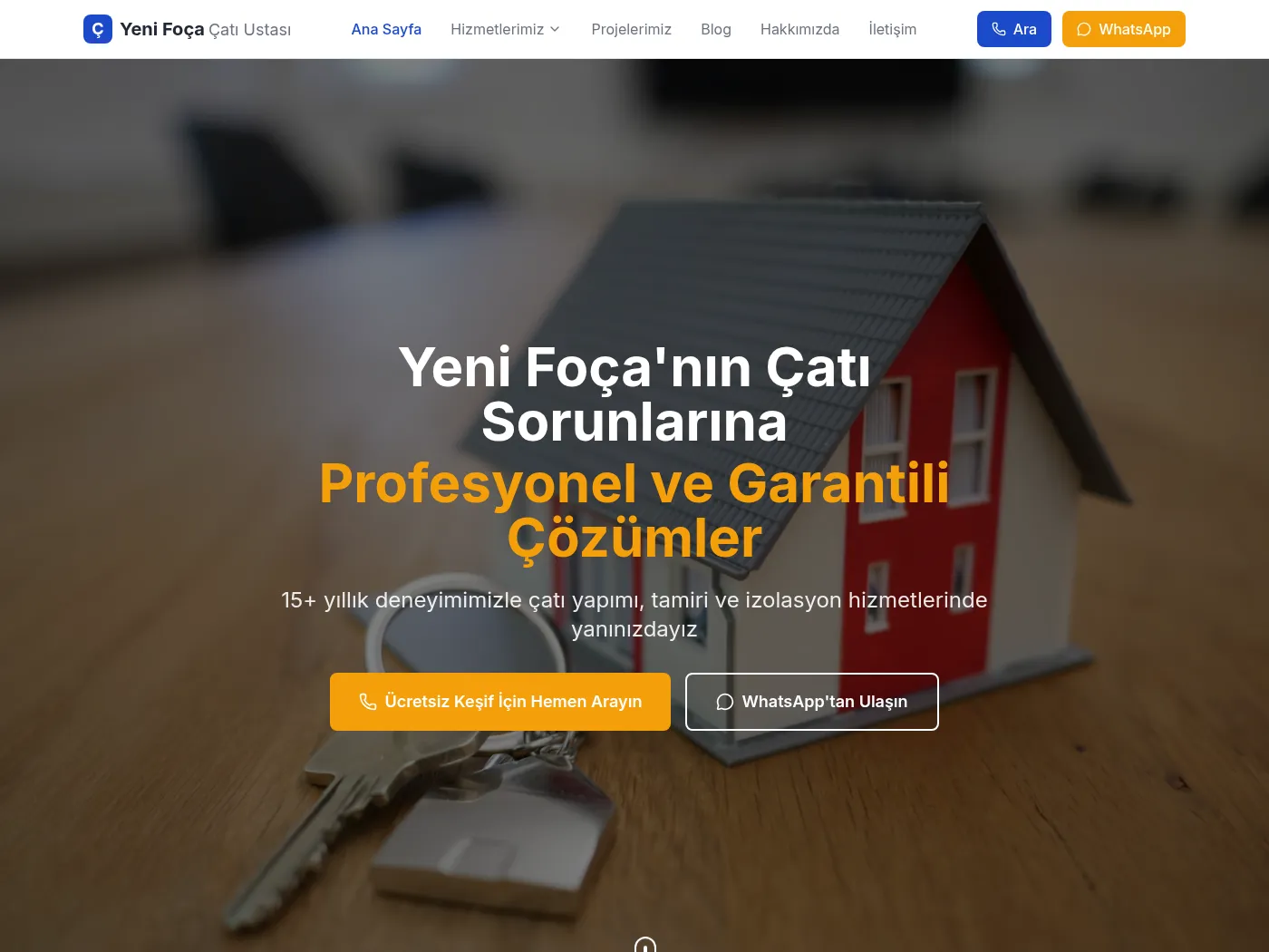 Yeni Foça Çatı Ustası: Güvenilir Çatı Hizmetleri Web Sitesi