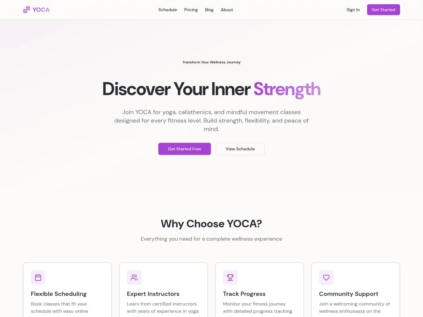 YOCA – The Complete Yoga Class Management & Membership Web App