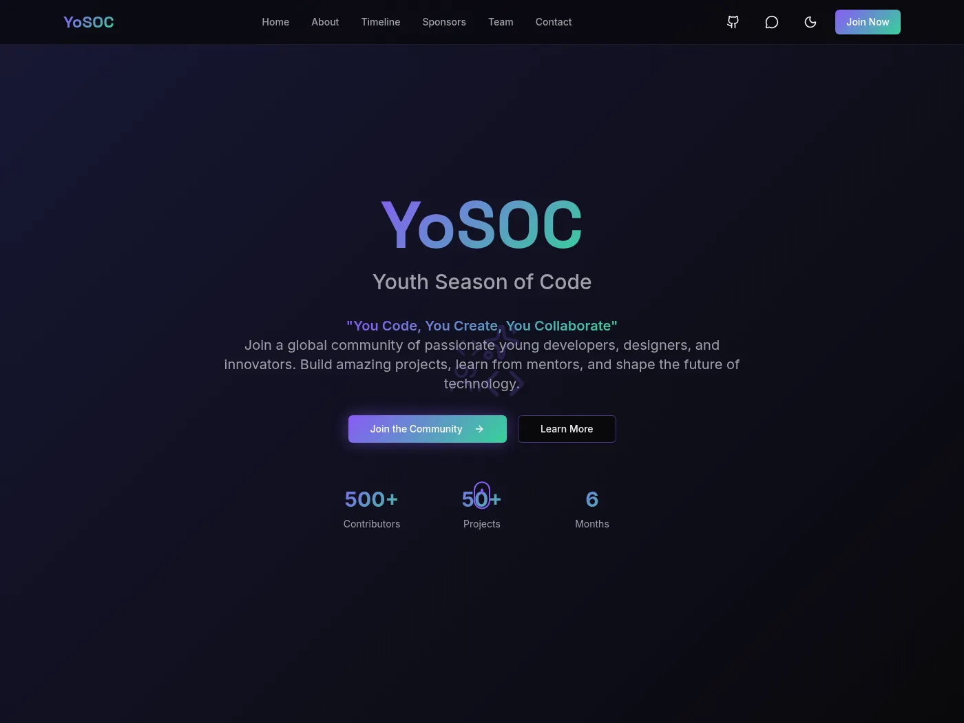 YoSOC – Youth Season of Code Community Platform
