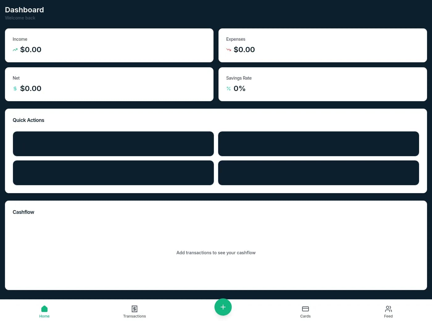 Your Finance Club – Minimalist Fintech Mobile PWA for US Personal Budgeting