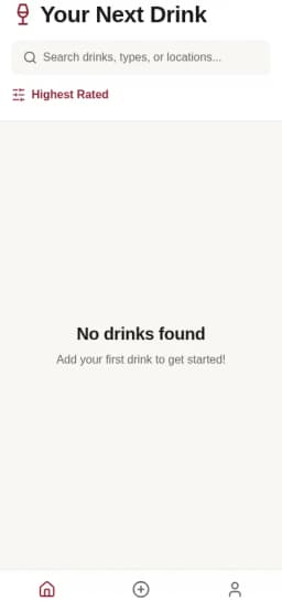 Your Next Drink: Drink Rating & Review Mobile App
