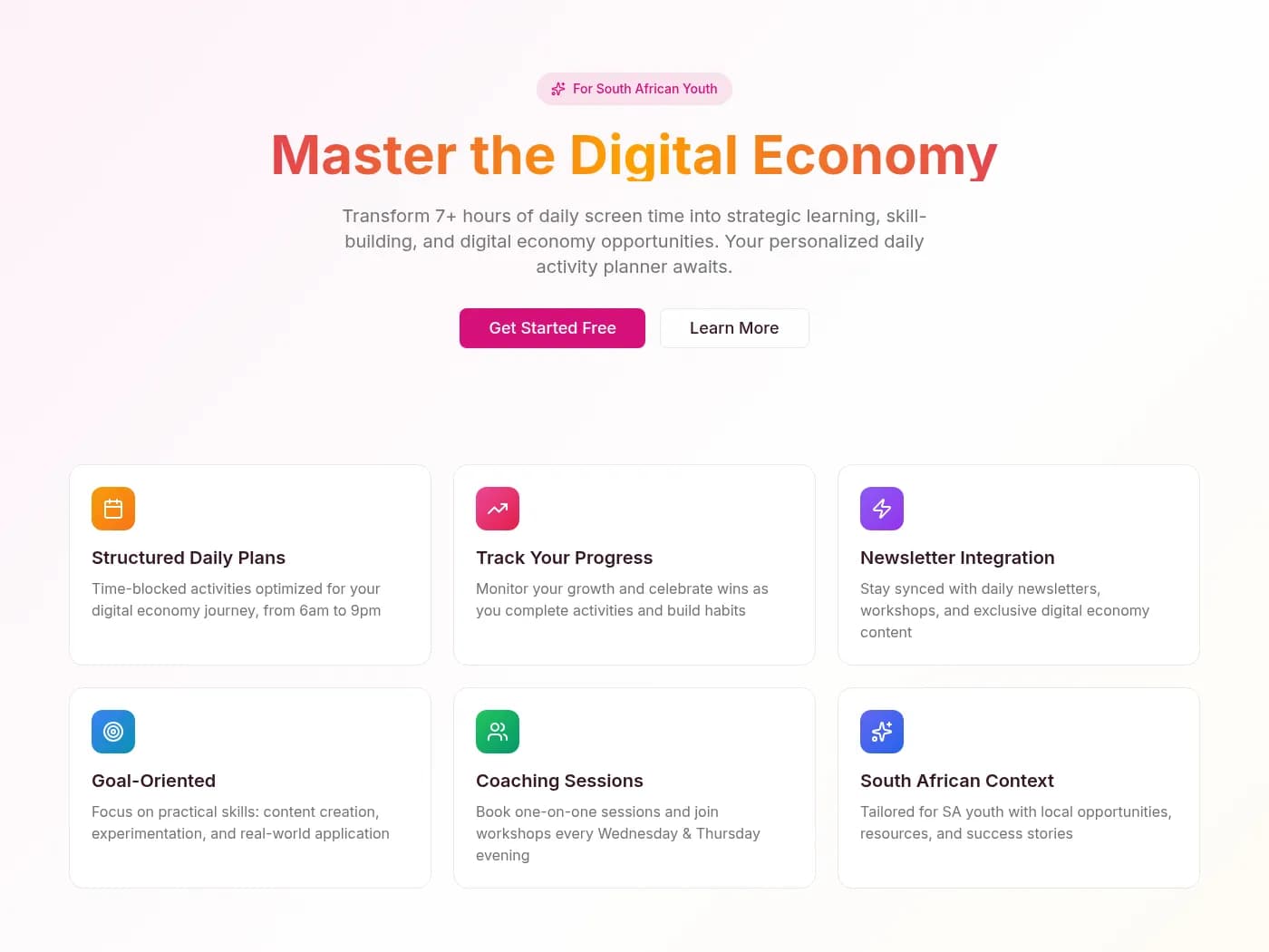 Youth Digital Economy Activity Planner