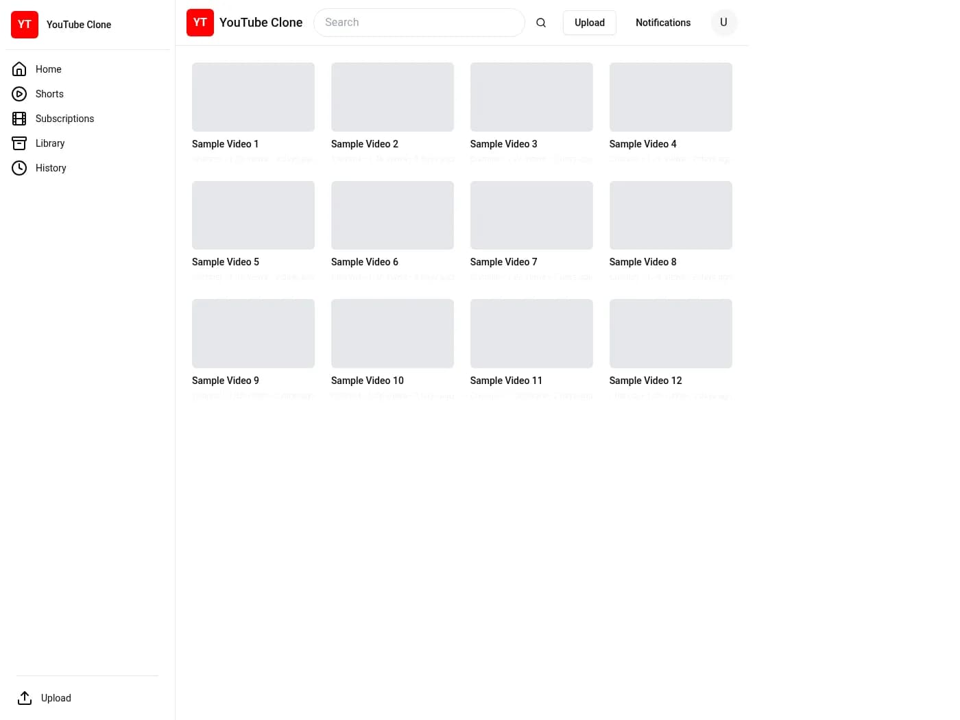 YouTube Clone