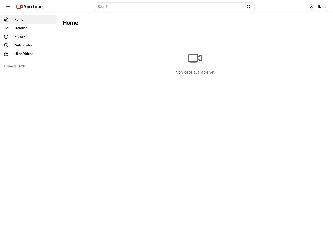 YouTube Clone