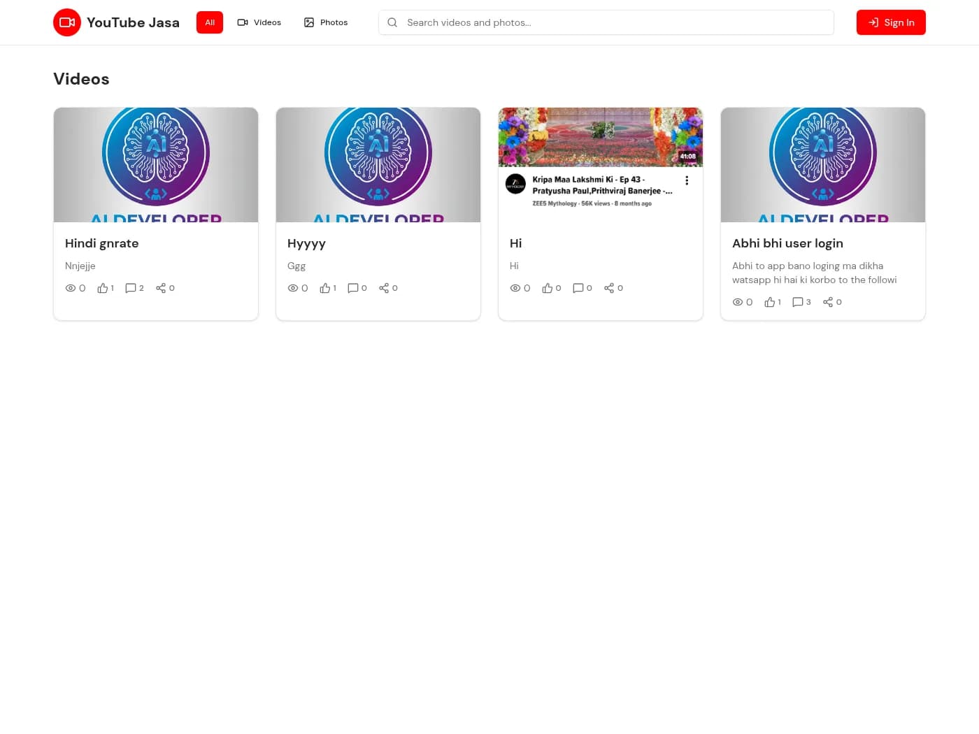 YouTube Jasa Video Sharing Platform