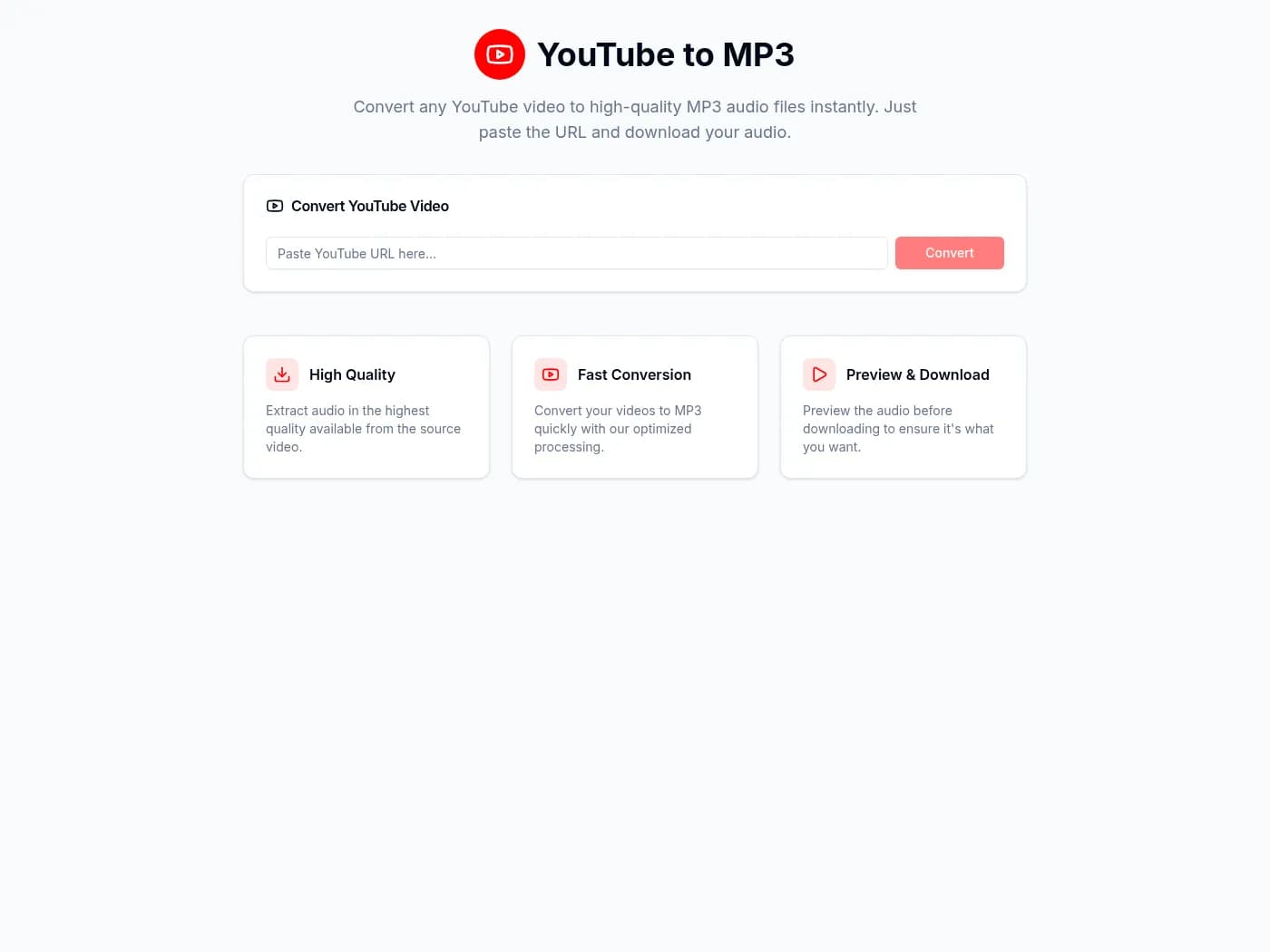YouTube Link to MP3 Converter