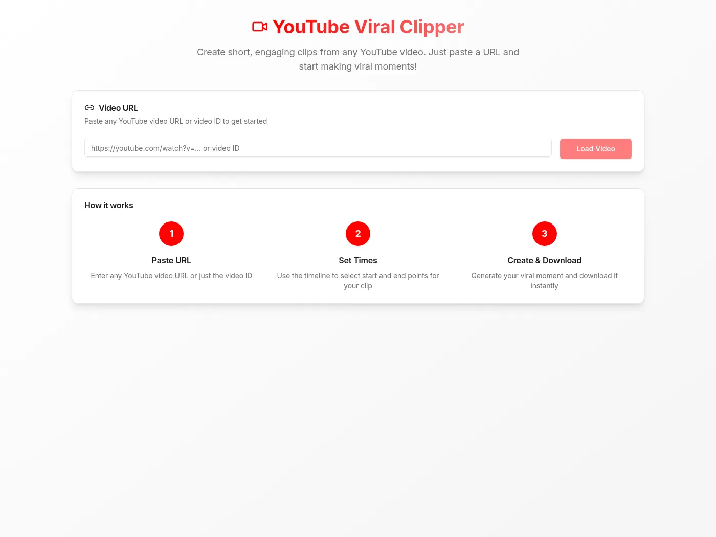 YouTube Viral Moments Clipper