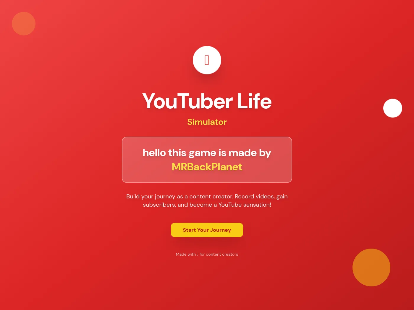 YouTuber Life Simulator
