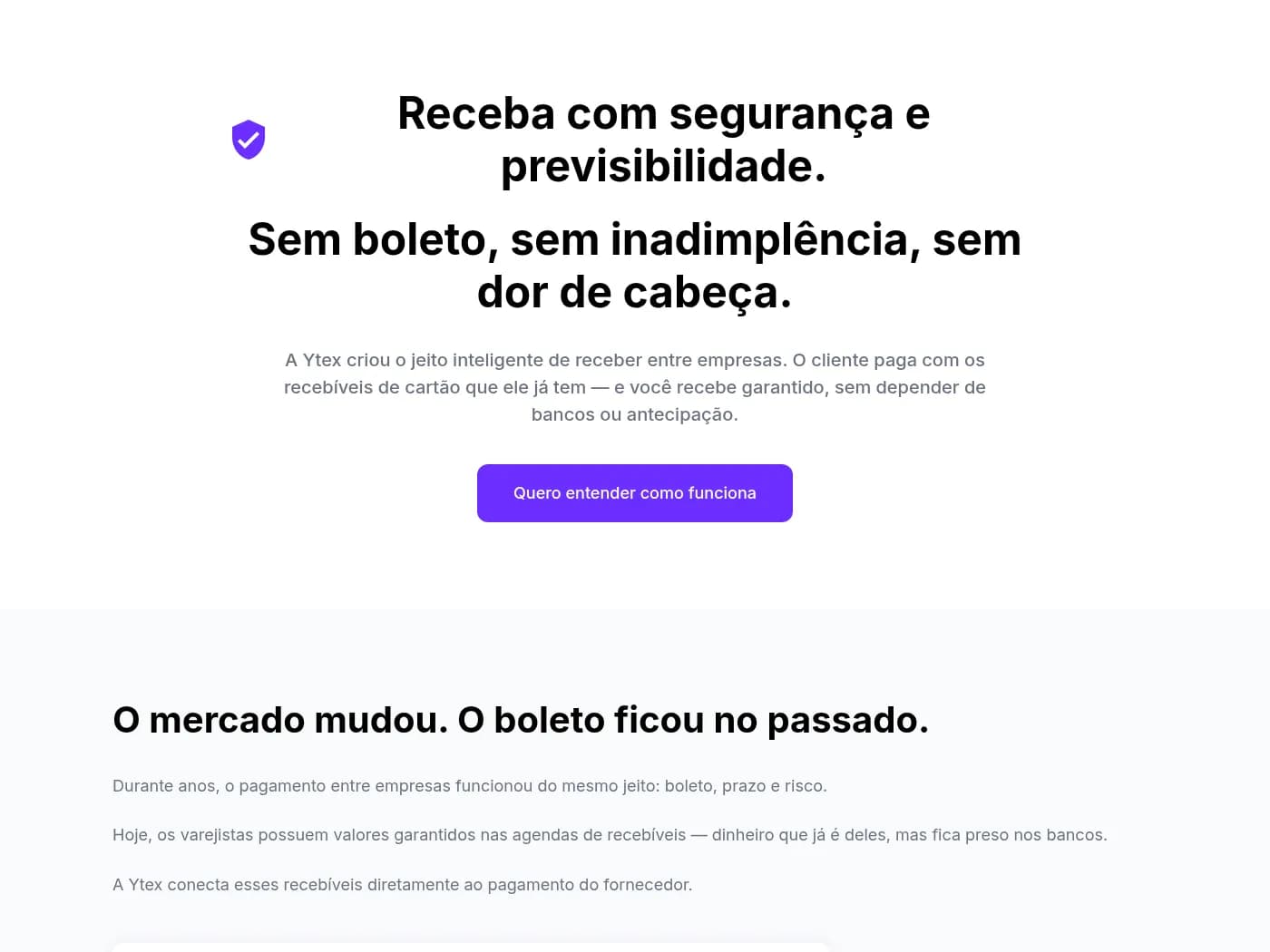 Ytex Fornecedor Responsive Landing Page