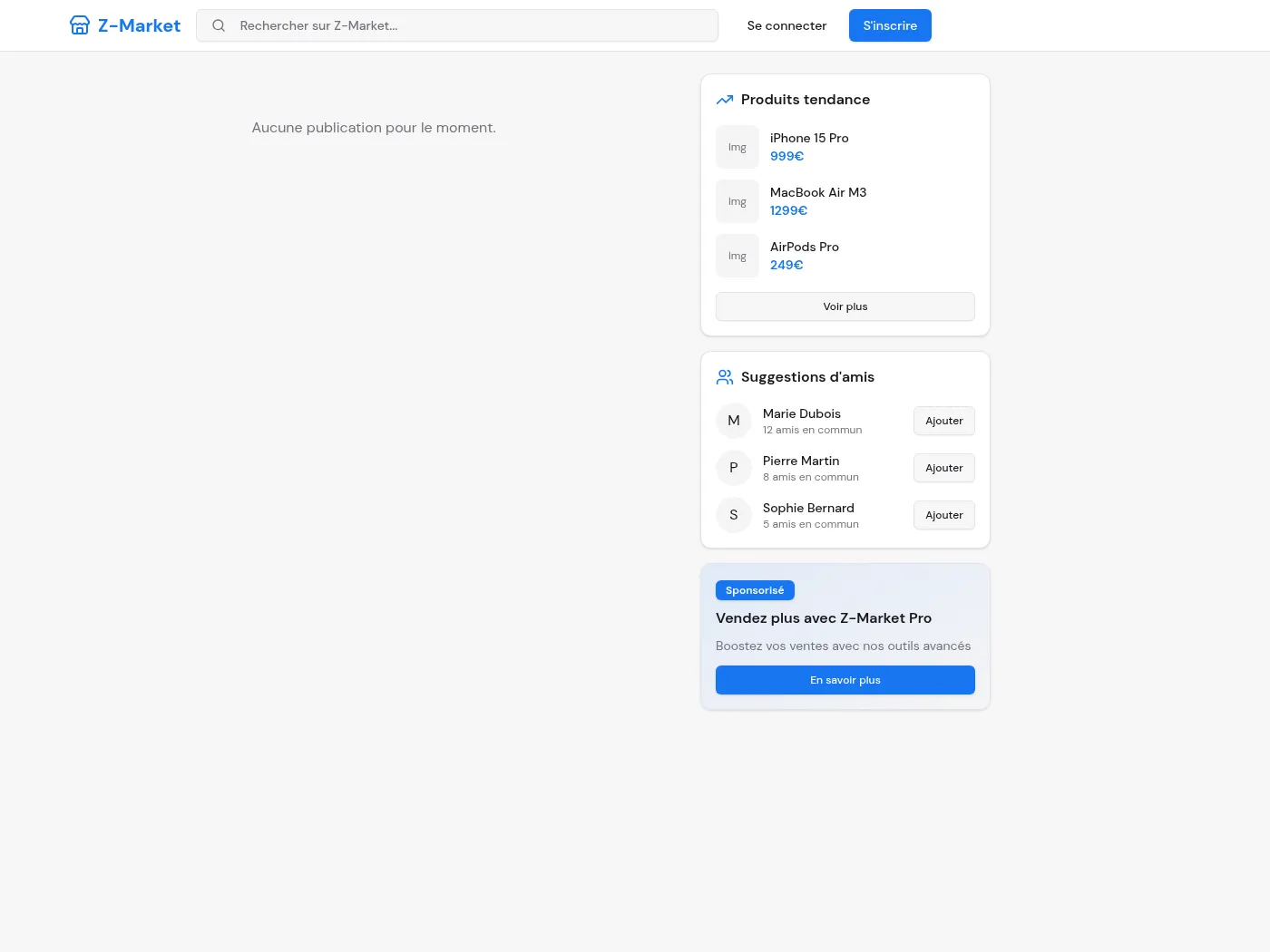Z-Market: A Social E-Commerce Platform Inspired by Facebook