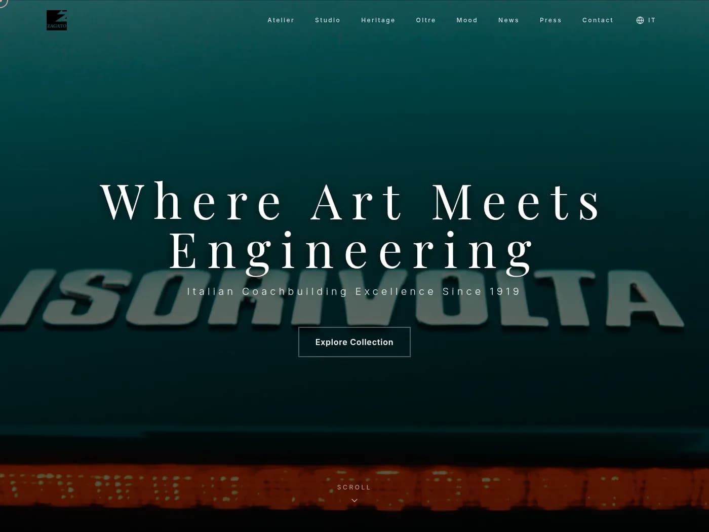 Zagato-Inspired Ultra-Luxury Automotive Website