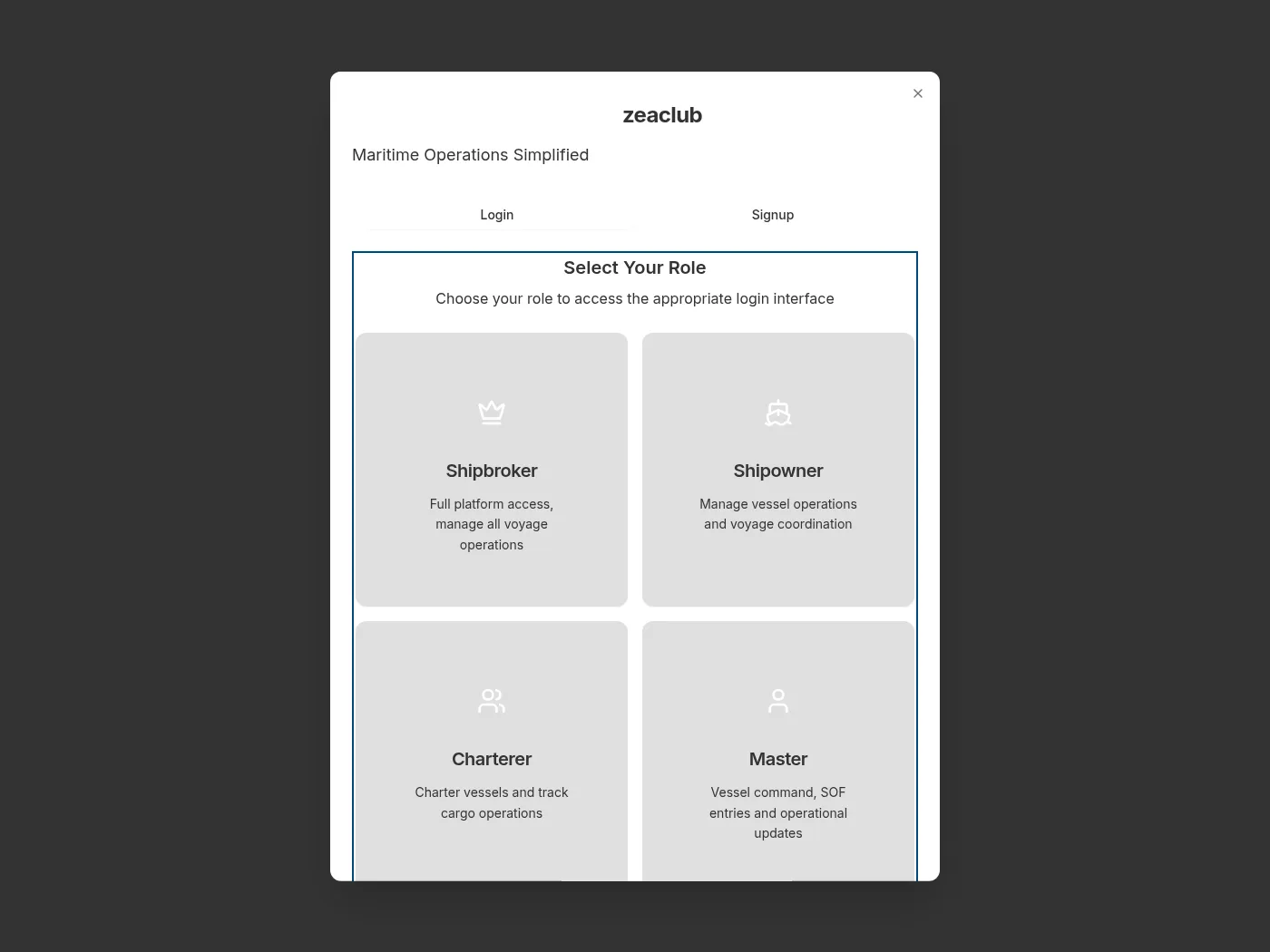 zeaclub Maritime Operations Platform