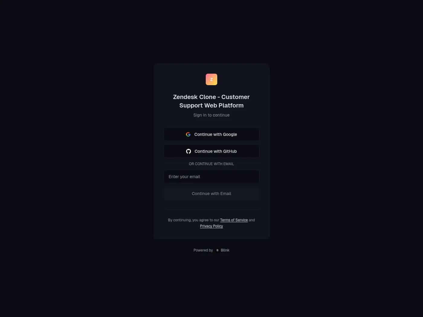 Zendesk Clone - Customer Support Web Platform