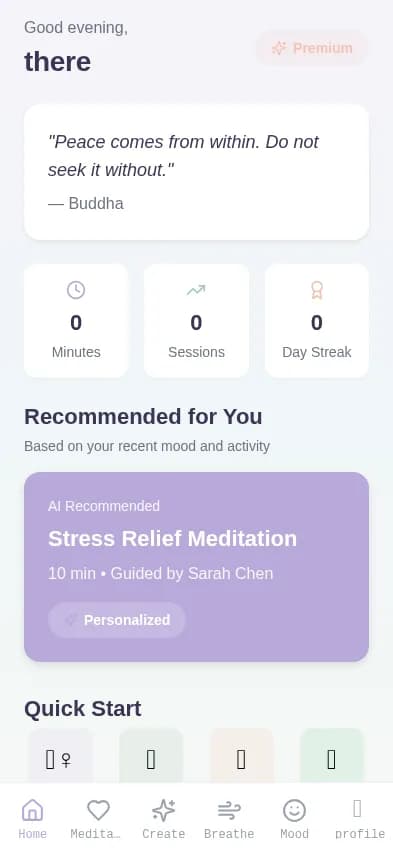 Zenify: Personalized Meditation & Mindfulness Mobile App
