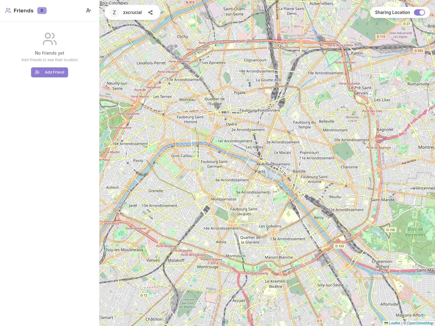 Zenly-like Social Location Sharing App