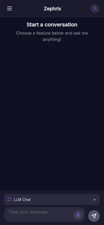 Zephrix AI Chatbot – Native Mobile App