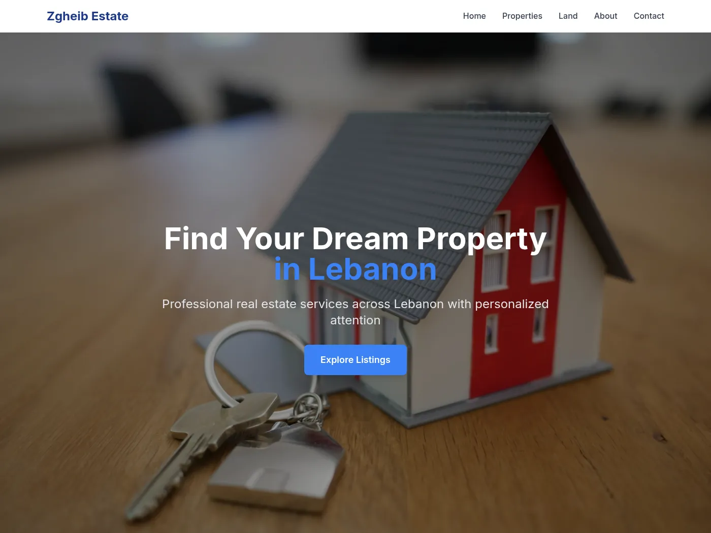 Zgheib Estate Real Estate Website