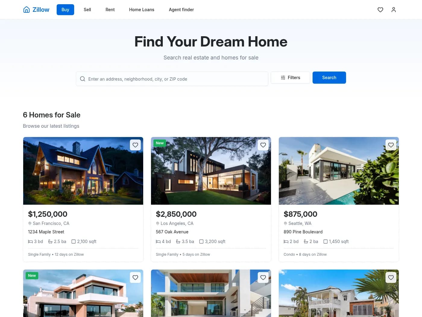 Zillow Clone with Interactive Property Comments