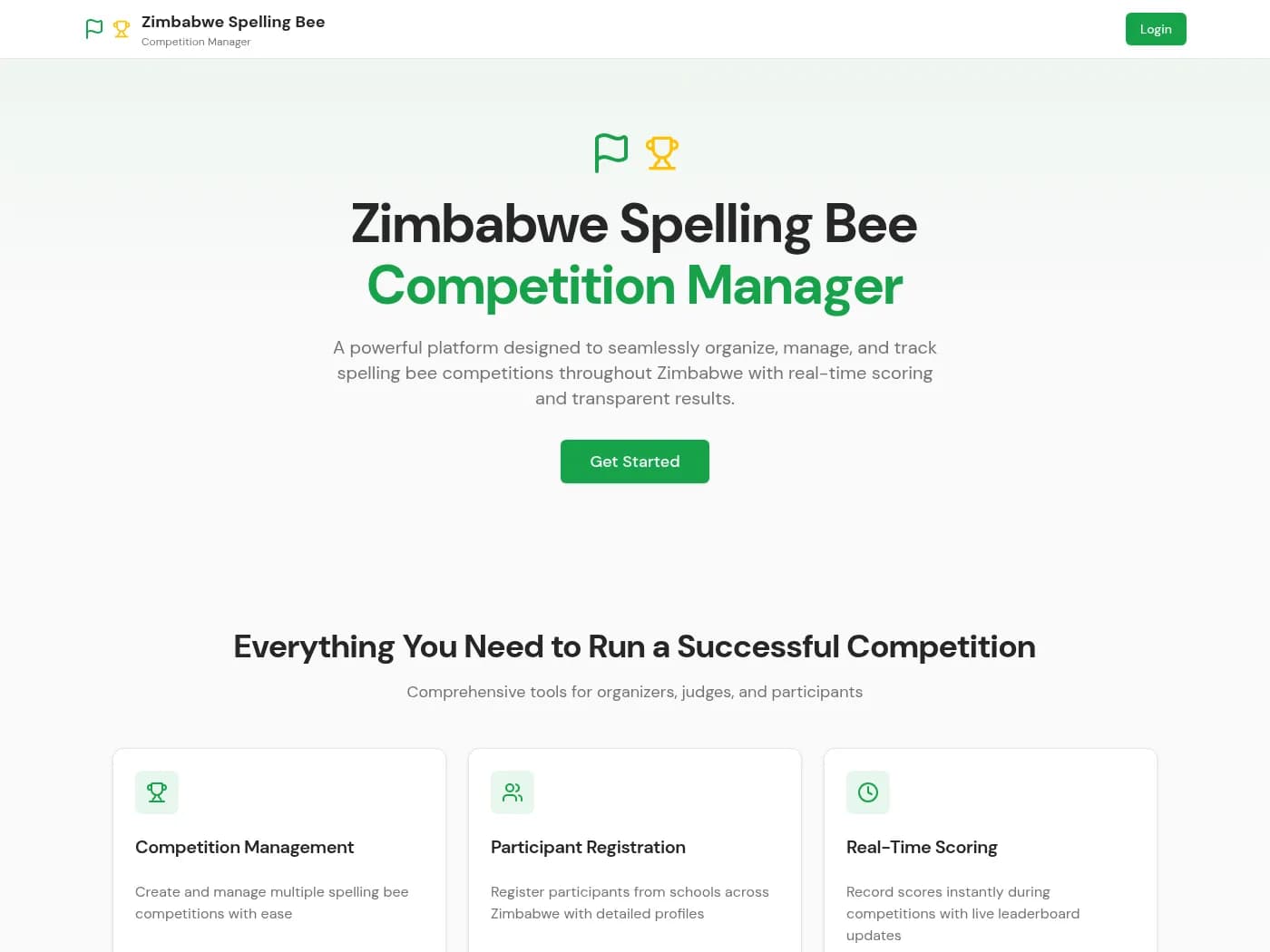 Zimbabwe Spelling Bee Competition Manager