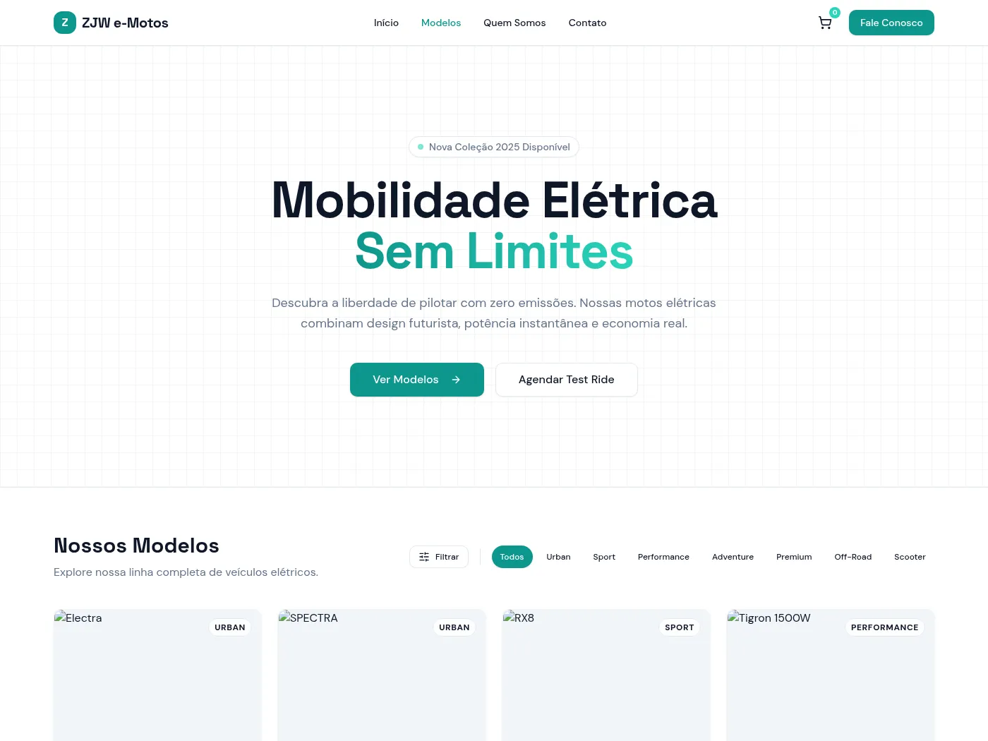 ZJWEMotos Popular Products Web Clone