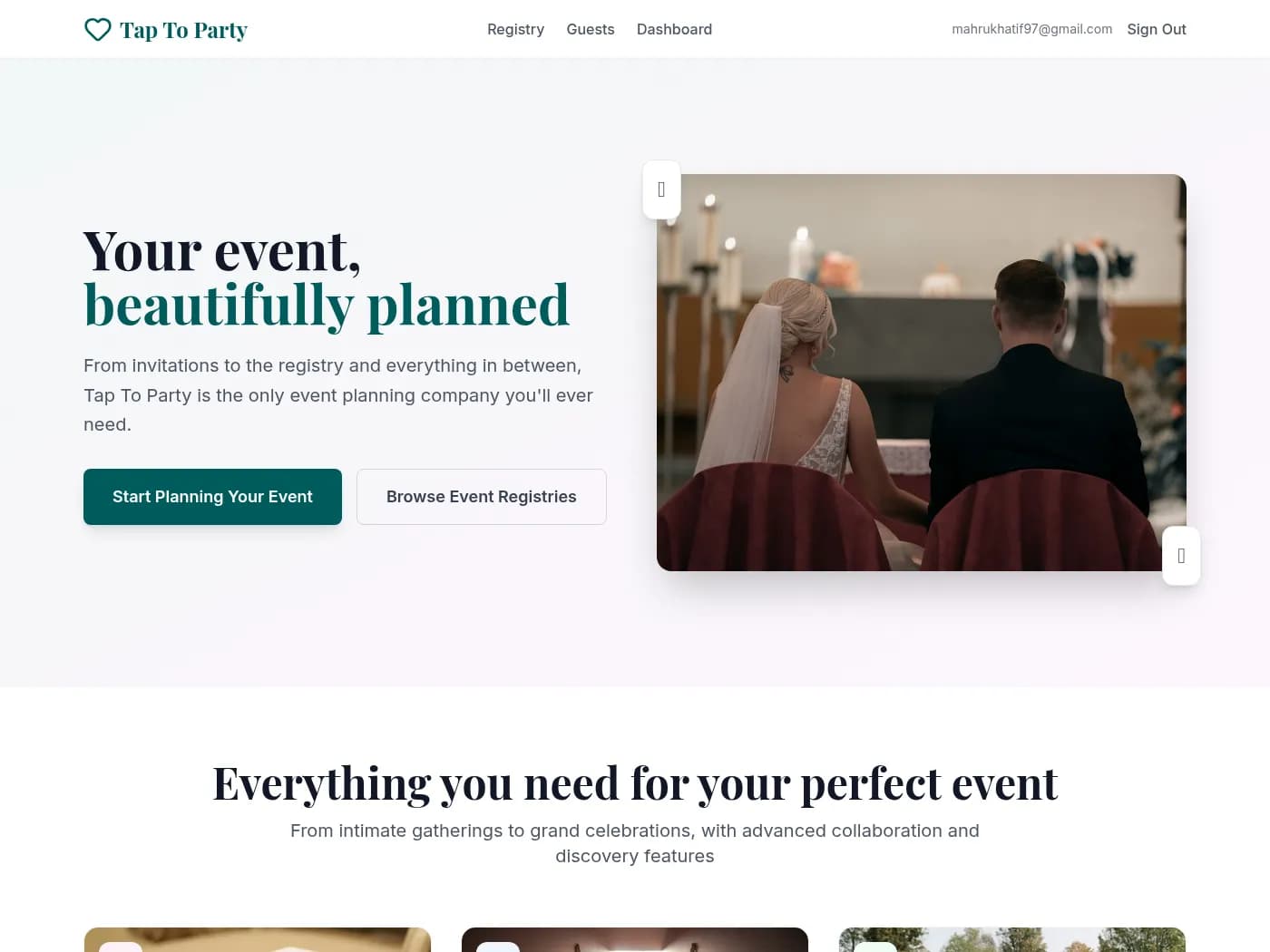 Zola.com Web App Clone